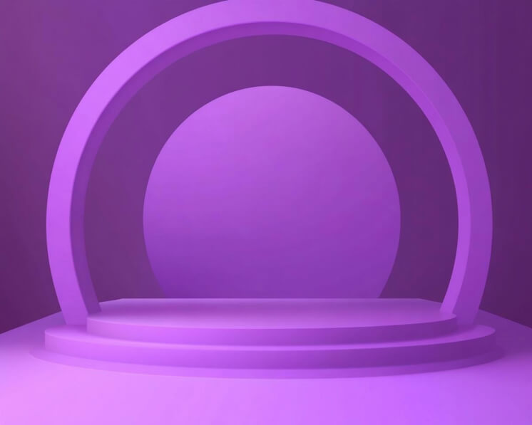 Descarga Escenario Minimalista Morado Fondos En Línea - Creative Fabrica