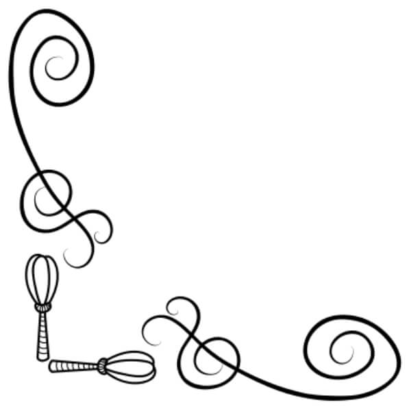 Download Decorative Frame with Whisks Borders & Corners Online ...