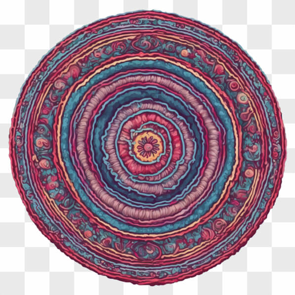 Download Intricate Circular Pattern with Floral Motifs Cartoons Online ...
