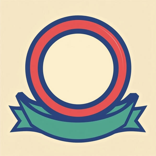 Download Circular Logo Design with Ribbon Backgrounds Online - Creative ...