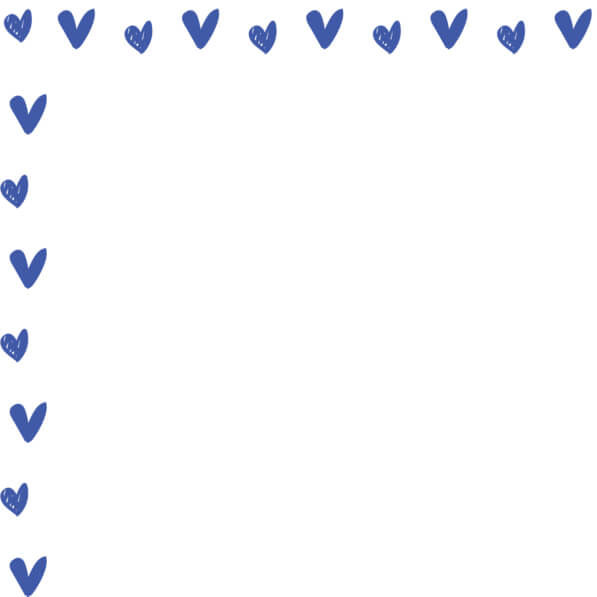Descarga Borde de Corazones Azules Decorativos Bordes y Esquinas En ...