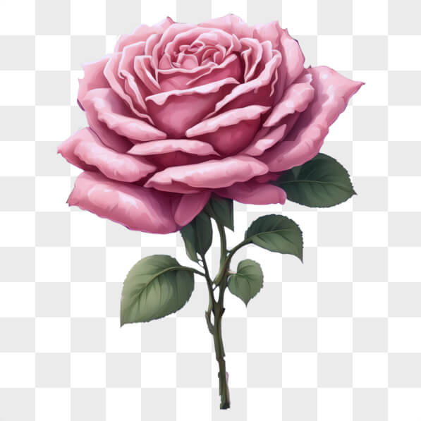 Download Beautiful Pink Rose Cartoons Online - Creative Fabrica