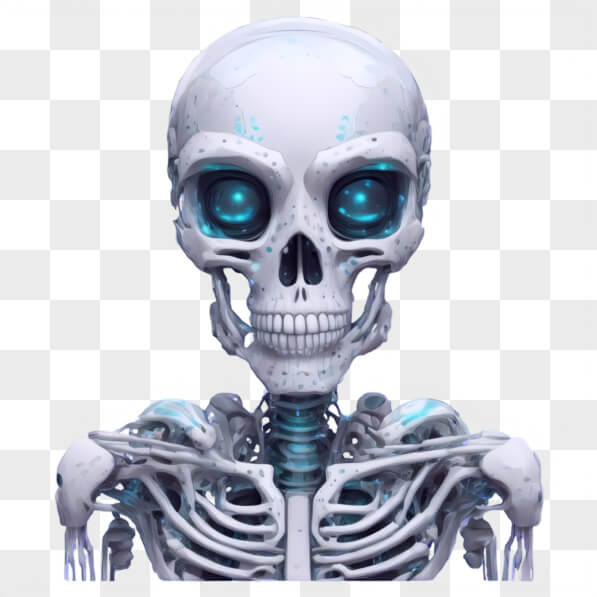 Download Stylized Skeleton with Glowing Eyes Cartoons Online - Creative ...