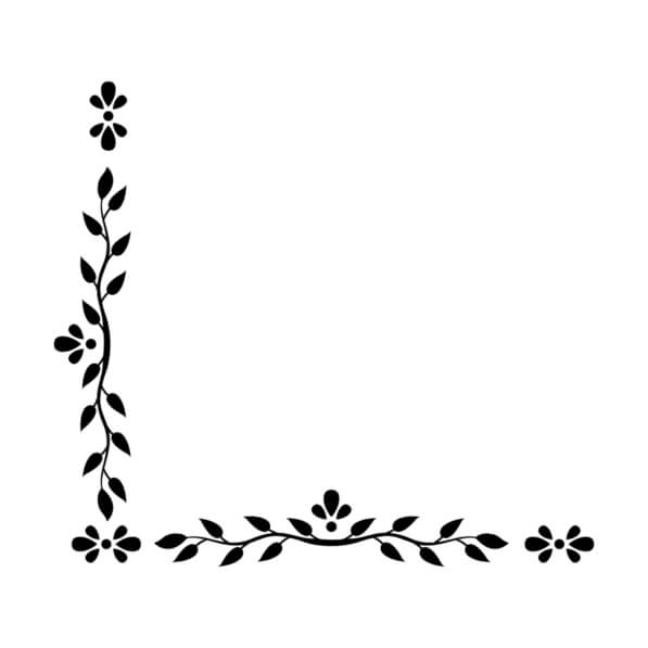 Download Decorative Floral Corner Design Borders & Corners Online ...