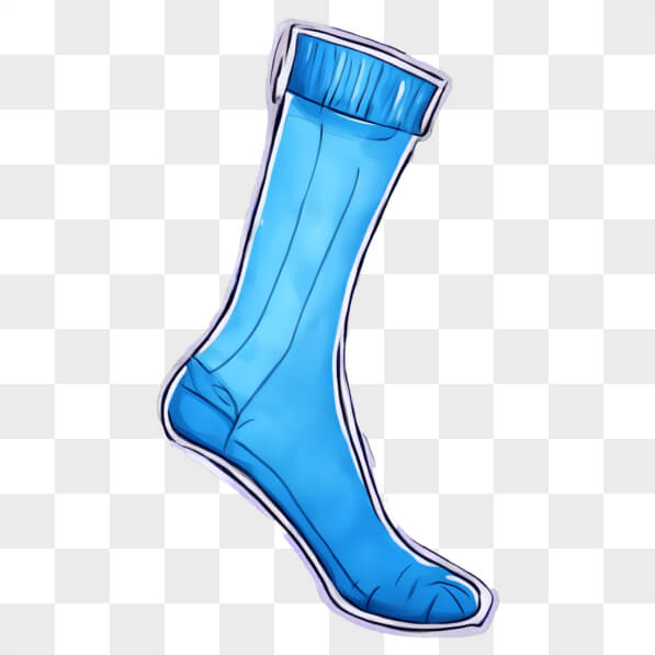 Download Stylized Blue Sock Cartoons Online - Creative Fabrica