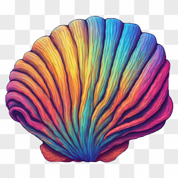 Descarga Ilustración de concha colorida Cartoons En Línea - Creative ...