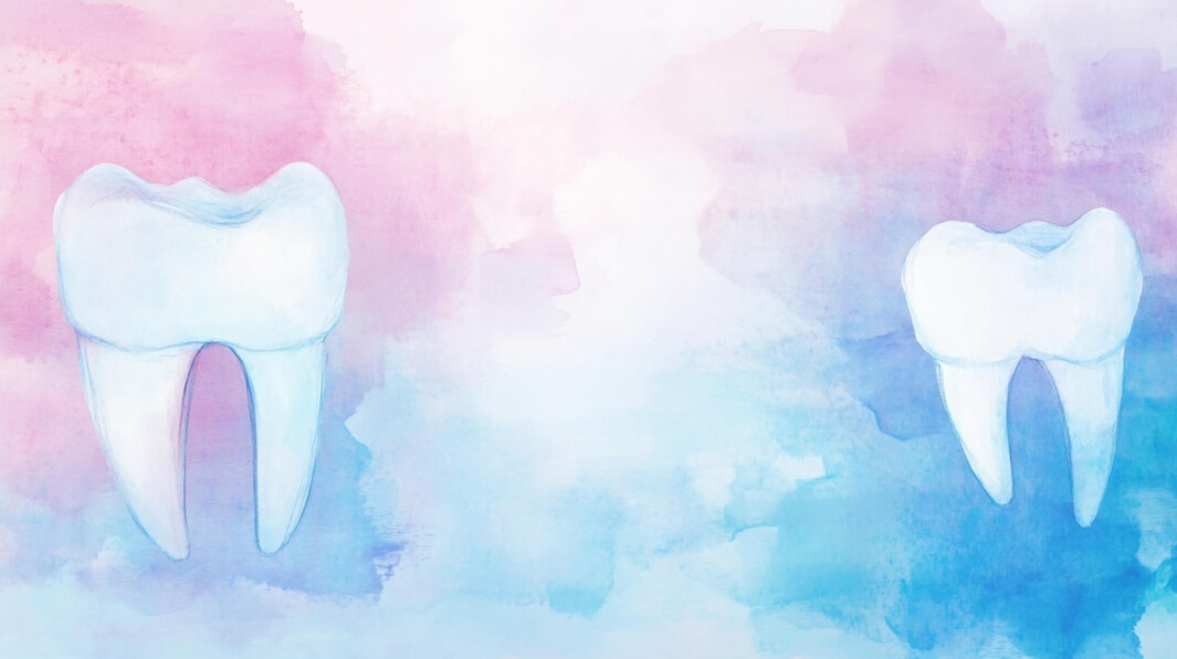 Download Stylized Teeth Artwork with Pastel Background Backgrounds ...
