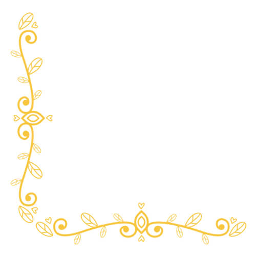 Download Decorative Floral Border Design in Yellow Borders & Corners ...