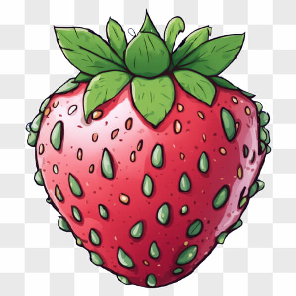 Baixe Ilustração de um Morango Cartoons - Creative Fabrica