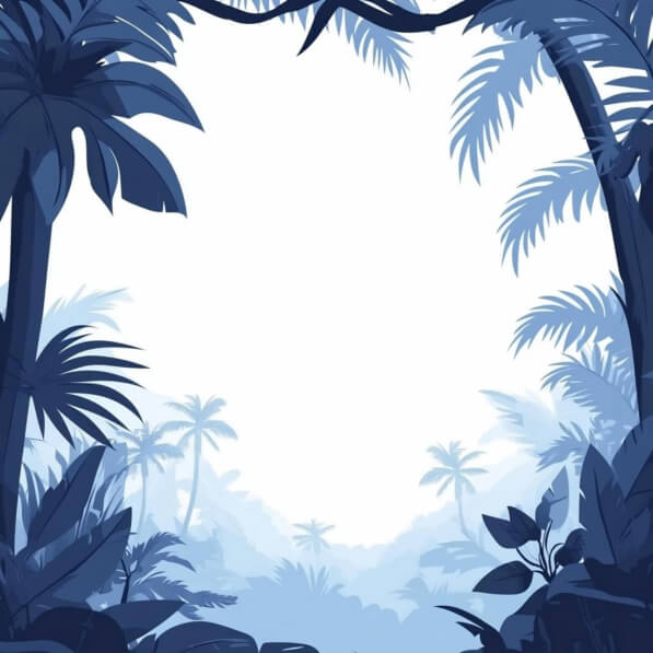 Download Stylized Jungle Background in Blue Tones Backgrounds Online ...