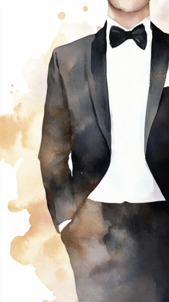 Baixe Ilustração em aquarela de homem de fraque Backgrounds - Creative ...