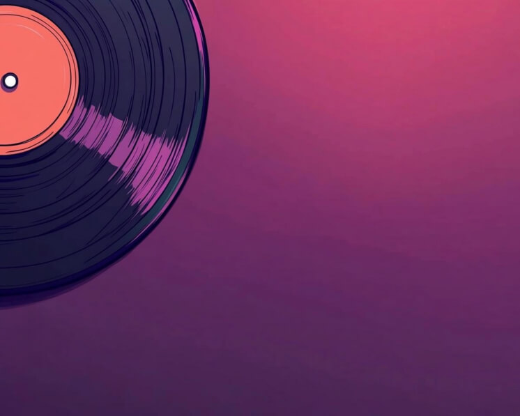 Download Vinyl Record on Gradient Background Backgrounds Online ...