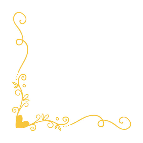 Download Elegant Floral Corner Design in Yellow Borders & Corners ...