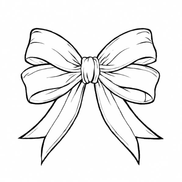 Descarga Lazo elegante con cintas Páginas para colorear En Línea ...