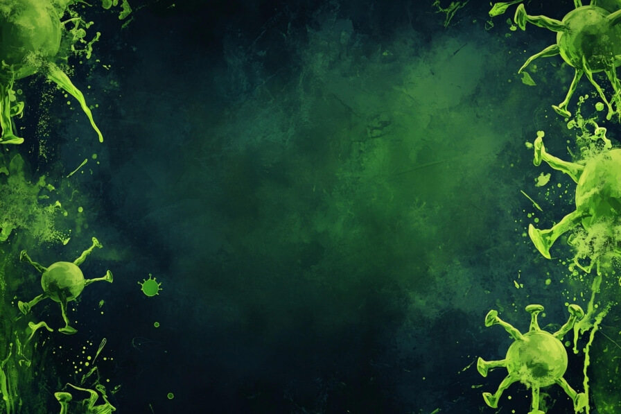 Download Abstract representation of viruses on a dark background ...