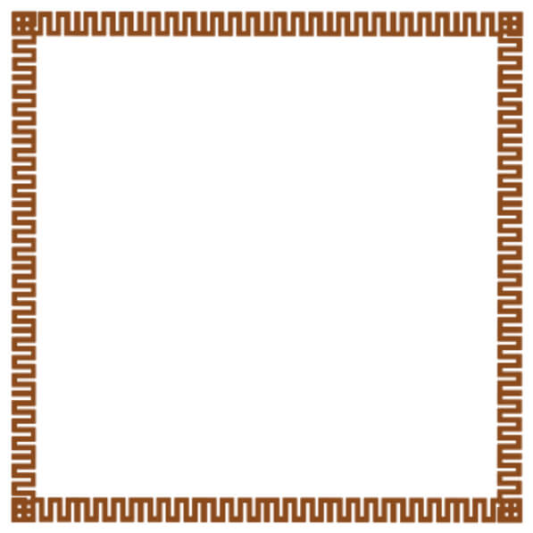 Download Intricate Brown Geometric Border Design Frames Online ...