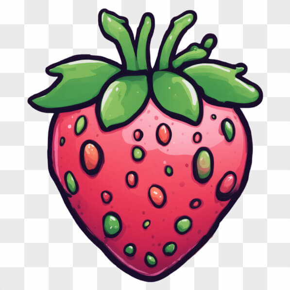 Download Cartoon Strawberry Illustration Cartoons Online - Creative Fabrica