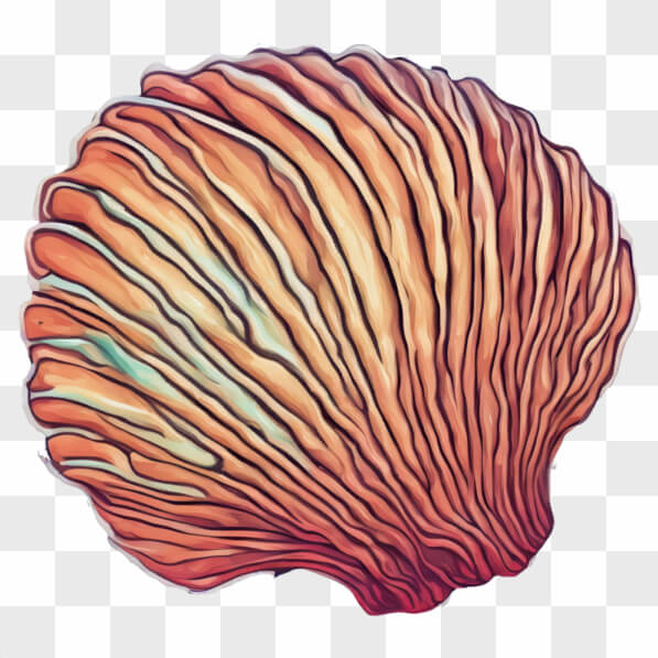 Download Geïllustreerde Schelp met Warme Kleuren Cartoons online op ...