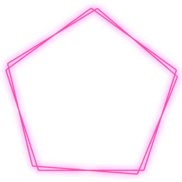 Download Stylized Pink Pentagon Outline Frames Online - Creative Fabrica
