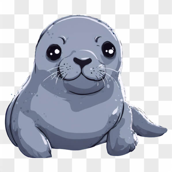 Download Cute Cartoon Seal Cartoons Online - Creative Fabrica