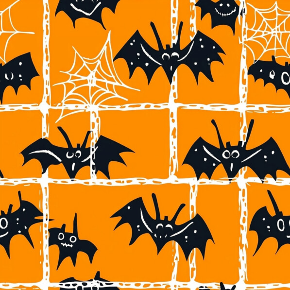 Download Playful Halloween Bat Pattern Patterns Online - Creative Fabrica