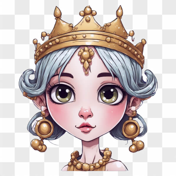 Descarga Personaje de joven reina estilizado Cartoons En Línea - Creative Fabrica