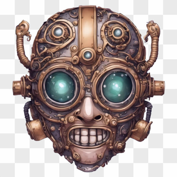 Download Intricate Steampunk Mask Cartoons Online - Creative Fabrica