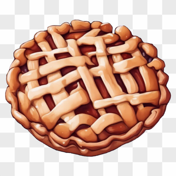 Download Freshly Baked Apple Pie with Lattice Crust Cartoons Online ...