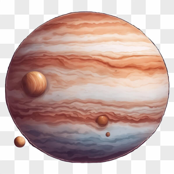 Download Jupiter with Moons Cartoons Online - Creative Fabrica