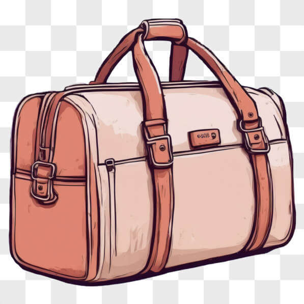 Download Stijlvolle Duffle Bag Cartoons online op Creative Fabrica