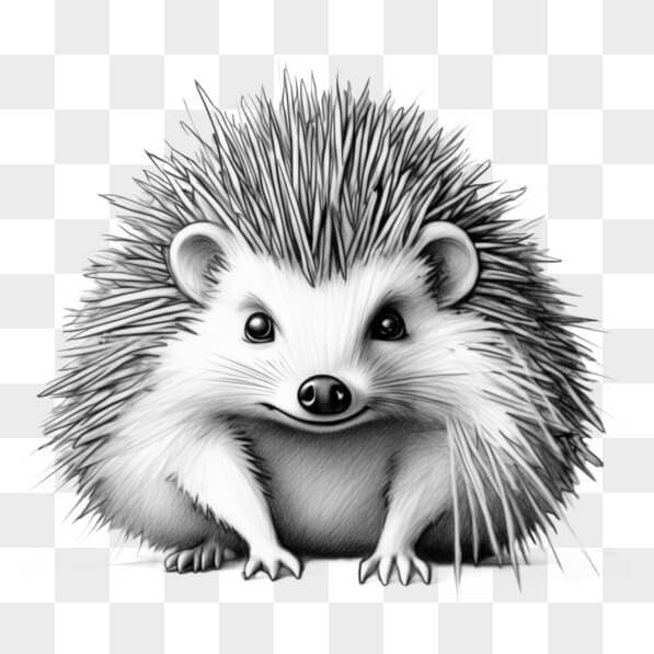 Download Schattige Egel in een Ontspannen Houding Schetsen online op ...