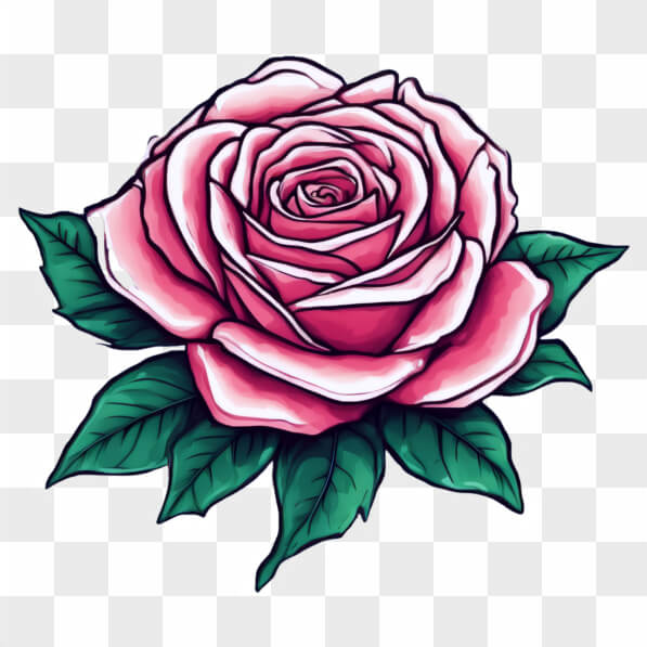 Download Illustrated Pink Rose Cartoons Online - Creative Fabrica