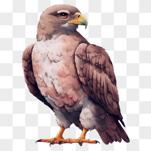 Download Illustration of a Hawk Cartoons Online - Creative Fabrica