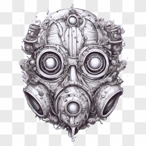 Download Intricate Gas Mask Design Cartoons Online - Creative Fabrica