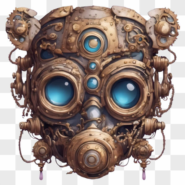 Download Intricate Steampunk Mask Design Cartoons Online - Creative Fabrica