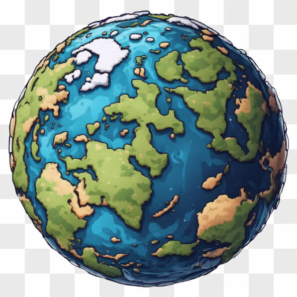 Download Stylized Earth Illustration Cartoons Online - Creative Fabrica