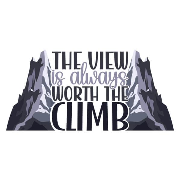 Download Inspirational Mountain Climb Graphic Quotes Online - Creative ...