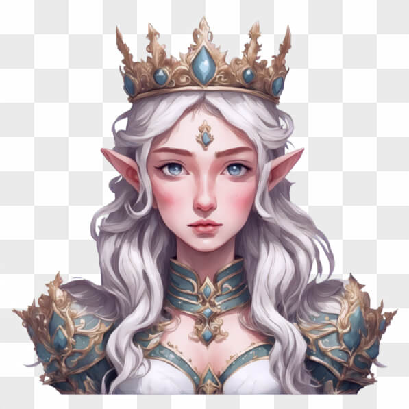 Download Fantasy Elf Princess Portrait Cartoons Online - Creative Fabrica