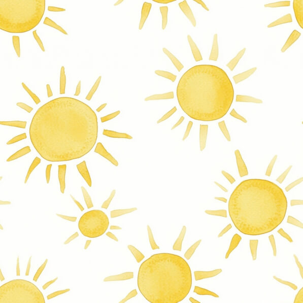 Download Whimsical Yellow Sun Pattern Patterns Online - Creative Fabrica