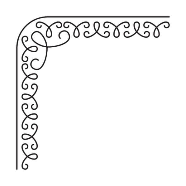 Download Ornate Corner Design Borders & Corners Online - Creative Fabrica