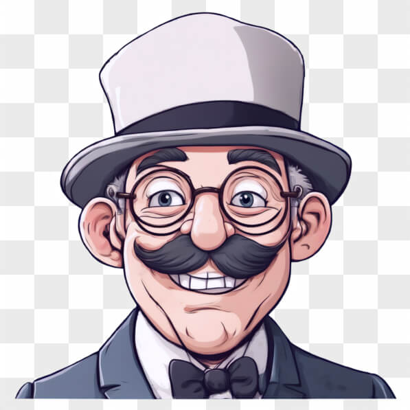 Download Cheerful Cartoon Character in Formal Attire Cartoons Online ...