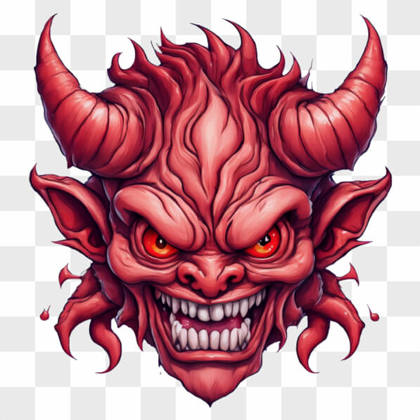 Descarga Ilustración de un demonio rojo amenazante Cartoons En Línea ...