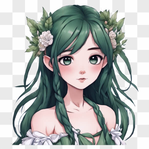 Download Whimsical Green-Haired Character Cartoons Online - Creative ...