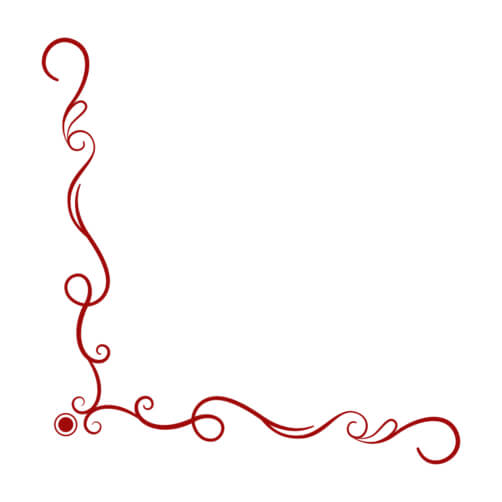 Download Decorative Red Swirl Design on White Background Borders ...