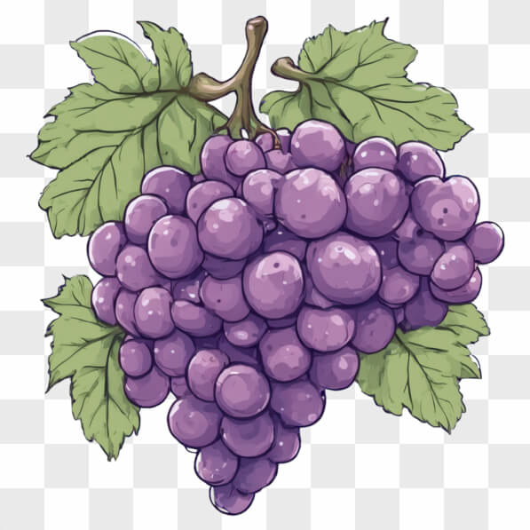 Descarga Racimo de uvas moradas Cartoons En Línea - Creative Fabrica