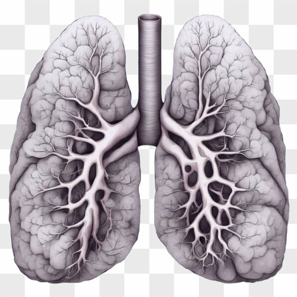 Download Anatomical Illustration of Human Lungs Cartoons Online ...