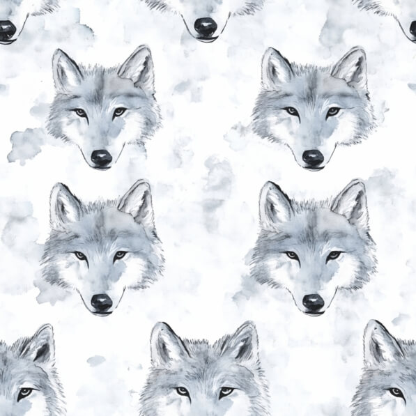 Download Watercolor Wolf Pattern Patterns Online - Creative Fabrica