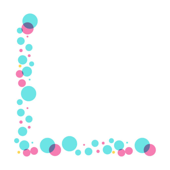 Download Colorful Circle Border on White Background Borders & Corners ...