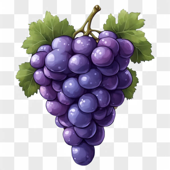 Download Cluster of Purple Grapes Cartoons Online - Creative Fabrica