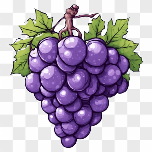 Descarga Ilustración de uvas moradas Cartoons En Línea - Creative Fabrica